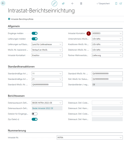 Intrastat in Business Central ab Version 21 - so einfach gehts!